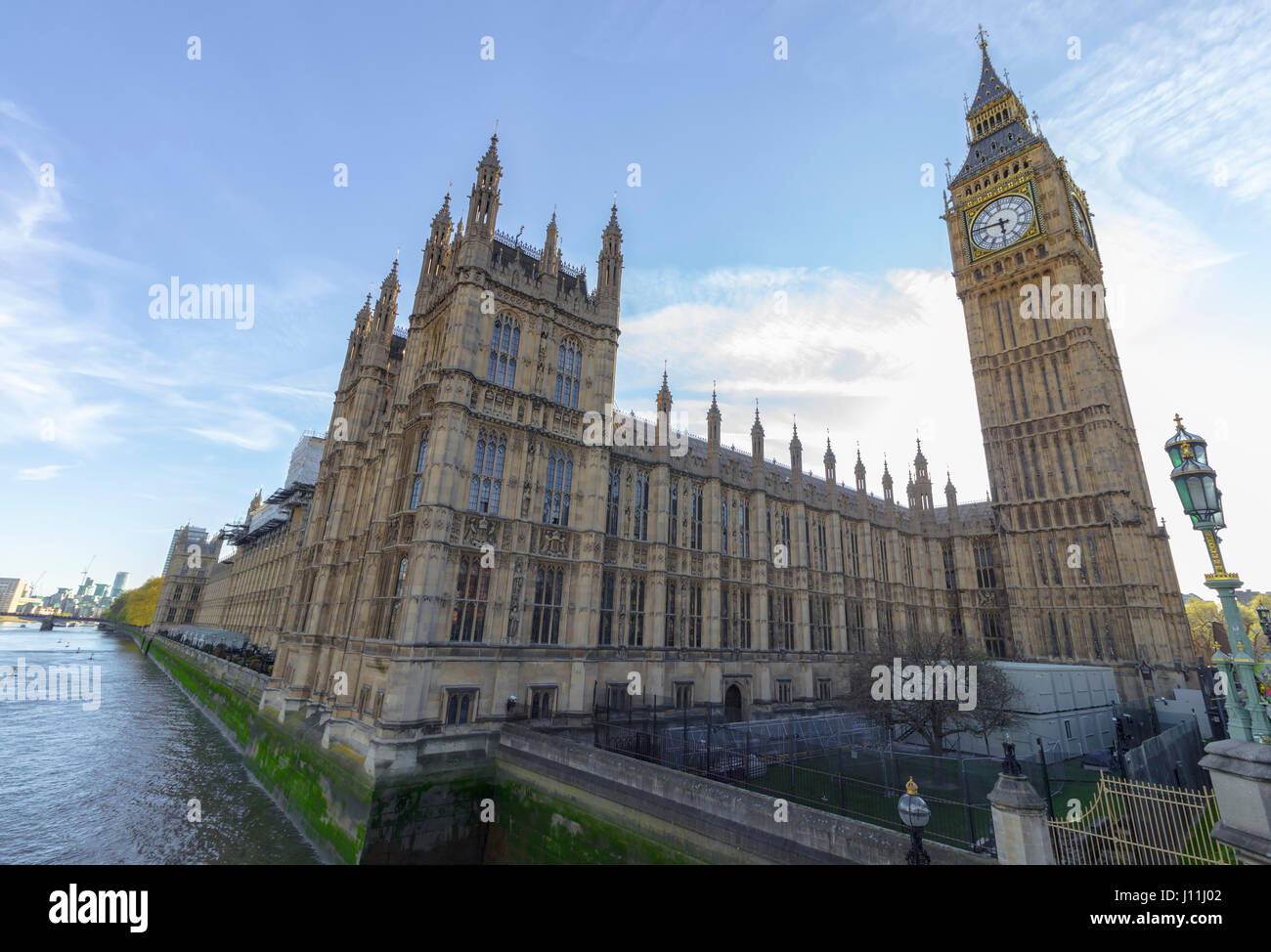 Famous landmark of Big Ben and Parliament in the City of Westminster in ...