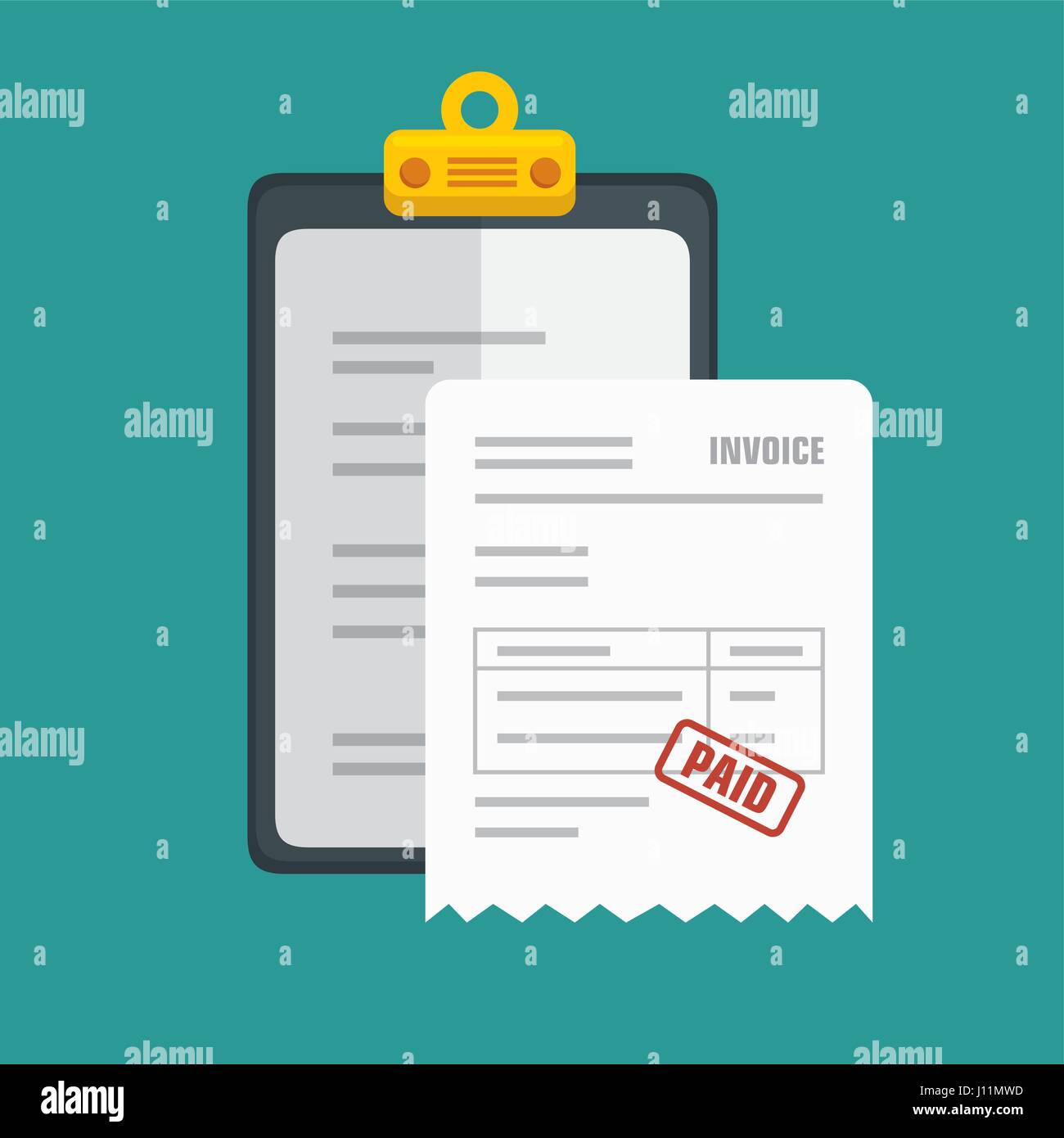invoice pay concept isolated icon Stock Vector Image & Art - Alamy