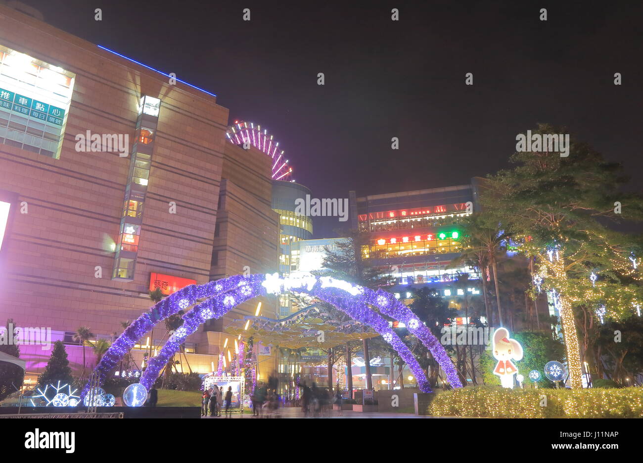People visit Dream Mall in Kaohsiung Taiwan. Dream Mall is the largest ...