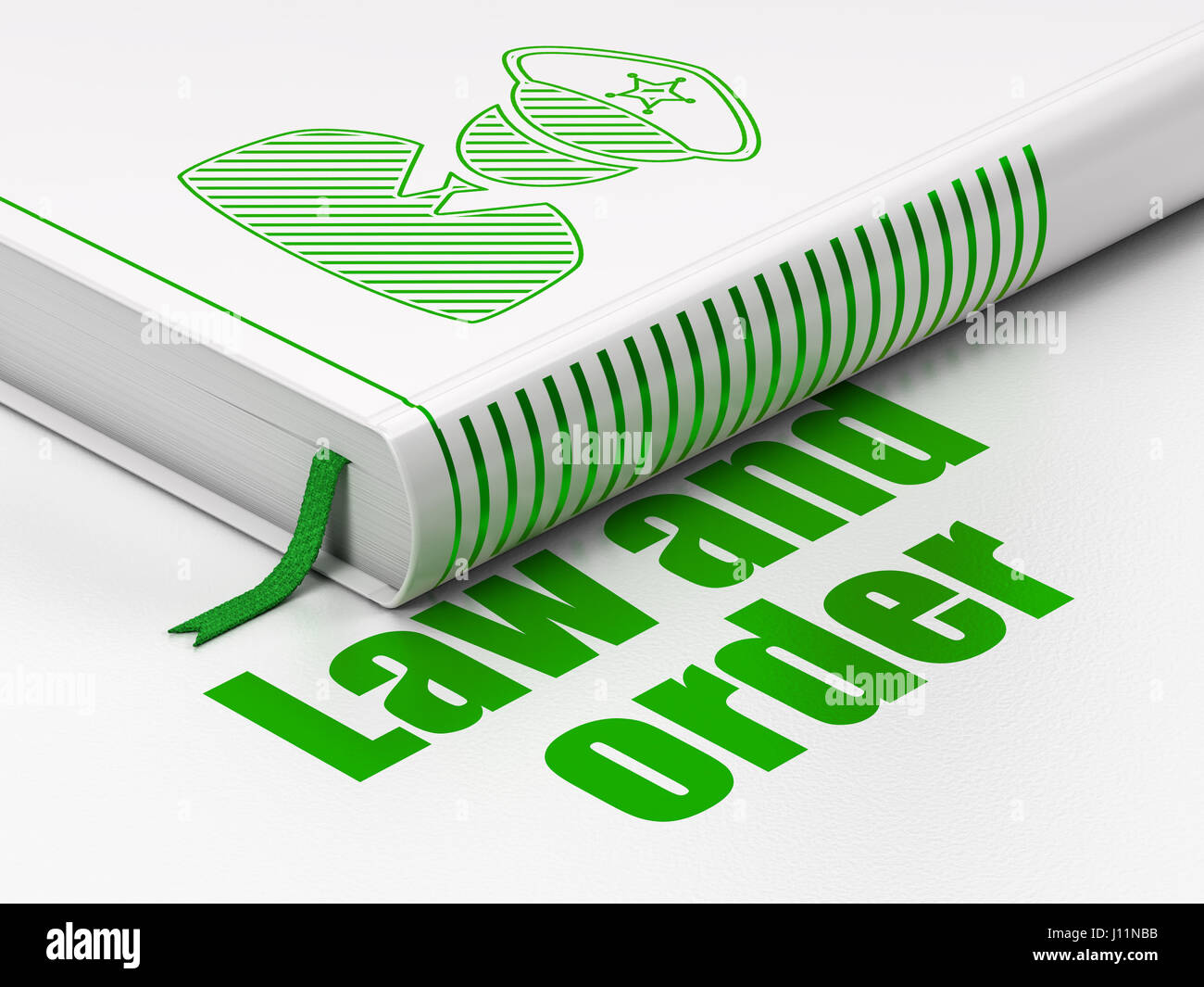 Law concept: book Police, Law And Order on white background Stock Photo ...