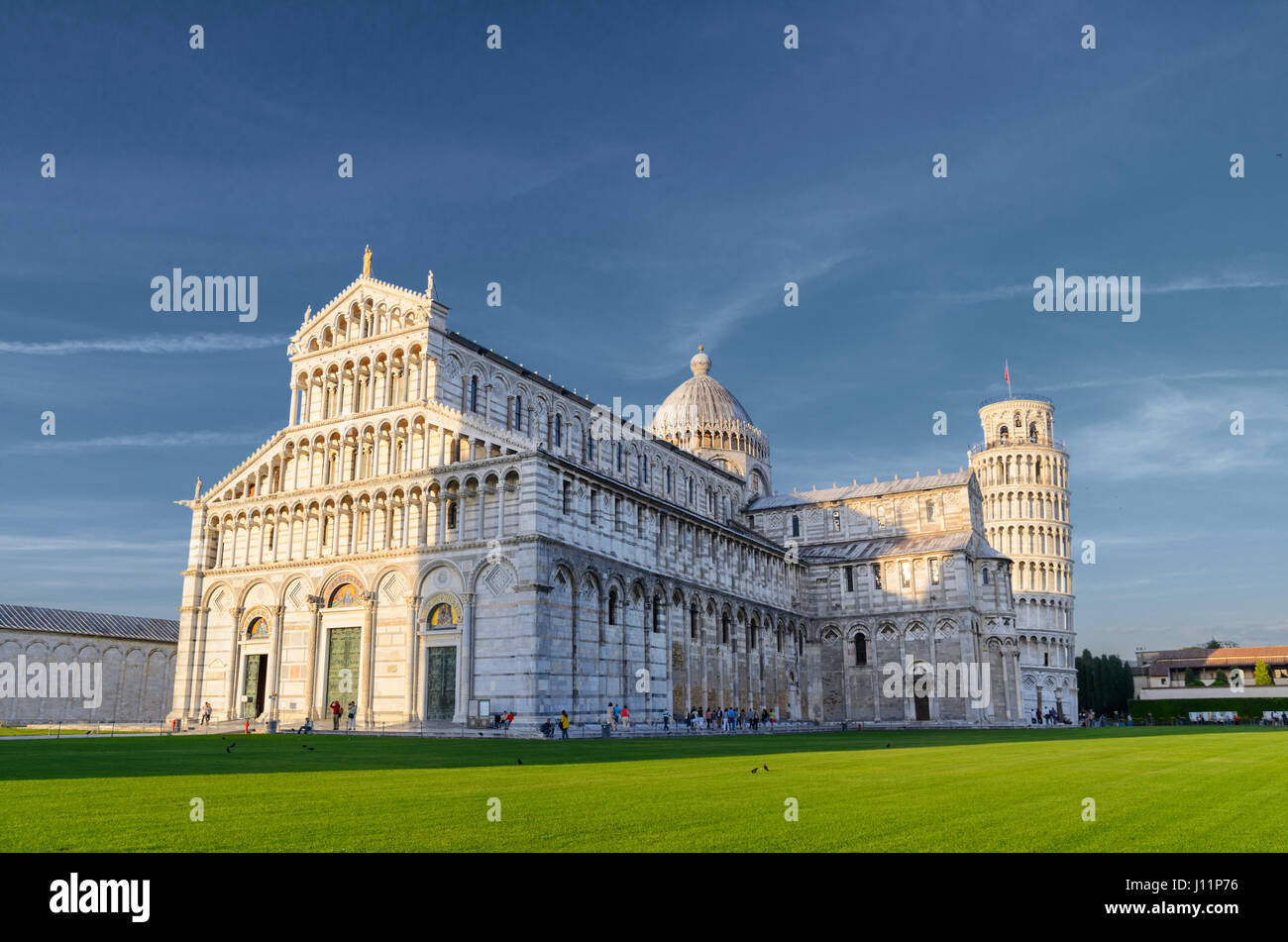 Leaning Tower of Pisa at sunset Stock Photo - Alamy