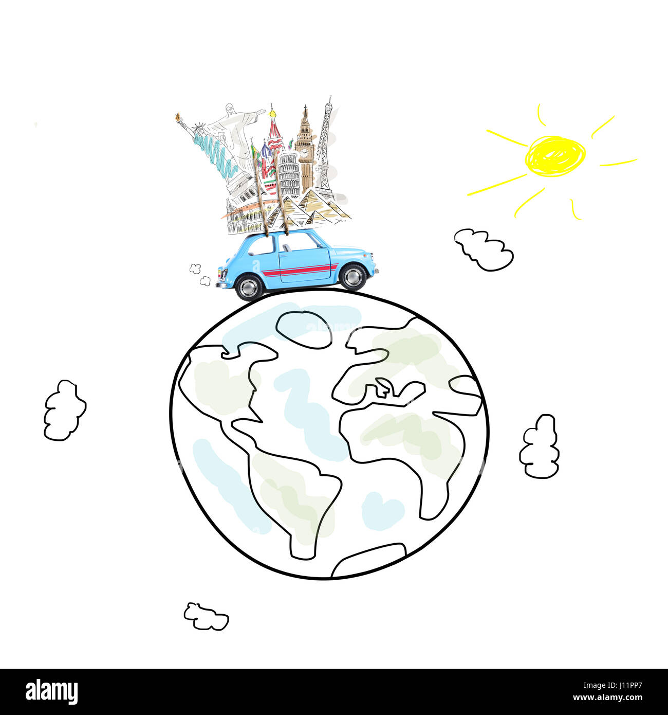 Cartoon city and highway hi-res stock photography and images - Alamy