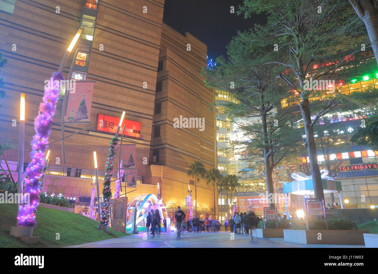 People visit Dream Mall in Kaohsiung Taiwan. Dream Mall is the largest ...