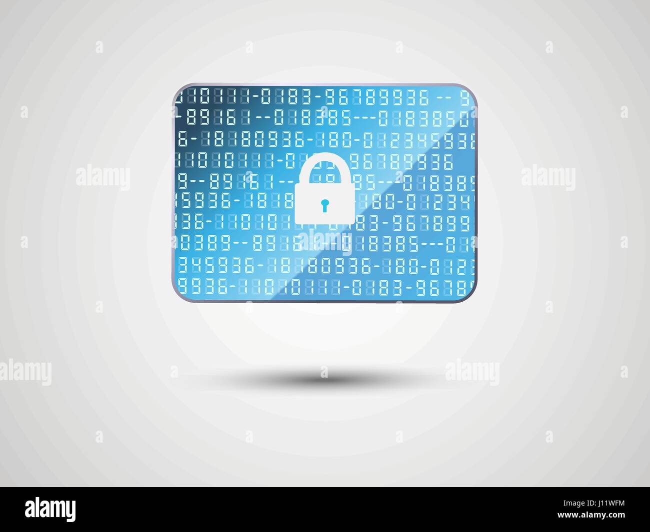 Matrix numbers blue Stock Vector Images - Alamy