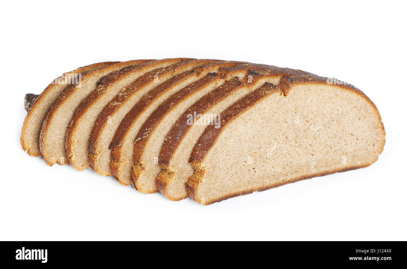 Bread isolated on white Stock Photo - Alamy