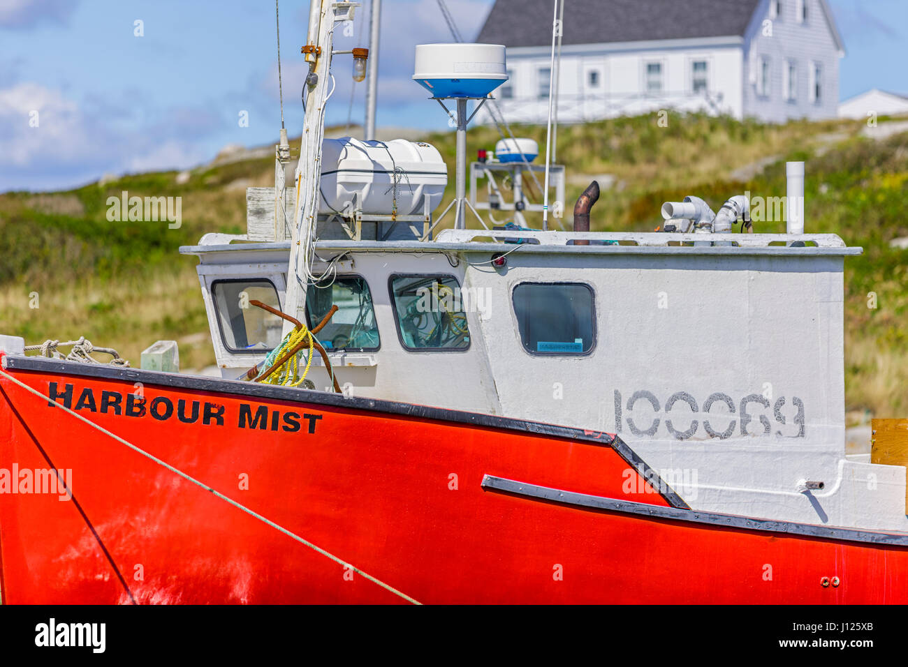 Rustic fishing boat in Peggy's Cove Nova Scotia, Canada Stock Photo - Alamy