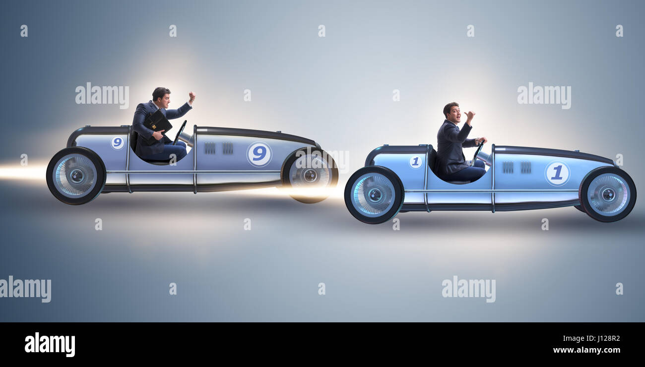 Competition concept with business people competing Stock Photo - Alamy