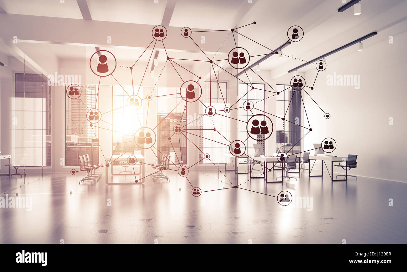 Networking and wireless connection as concept for effective mode Stock ...