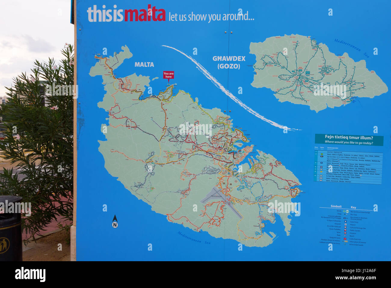 Map of malta hi-res stock photography and images - Alamy