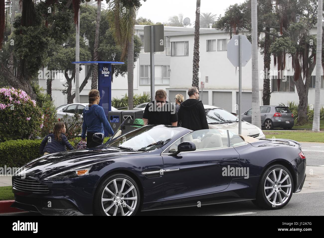 James Corden picks up his son Max Corden from school on St. Patrick's ...