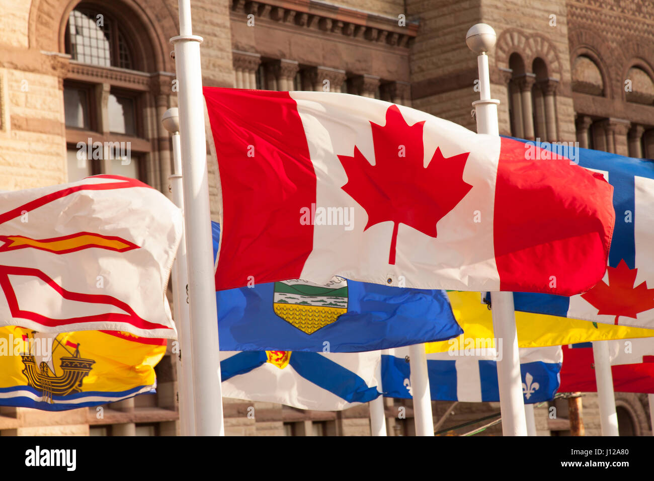 Canadian flag downtown Toronto Stock Photo - Alamy