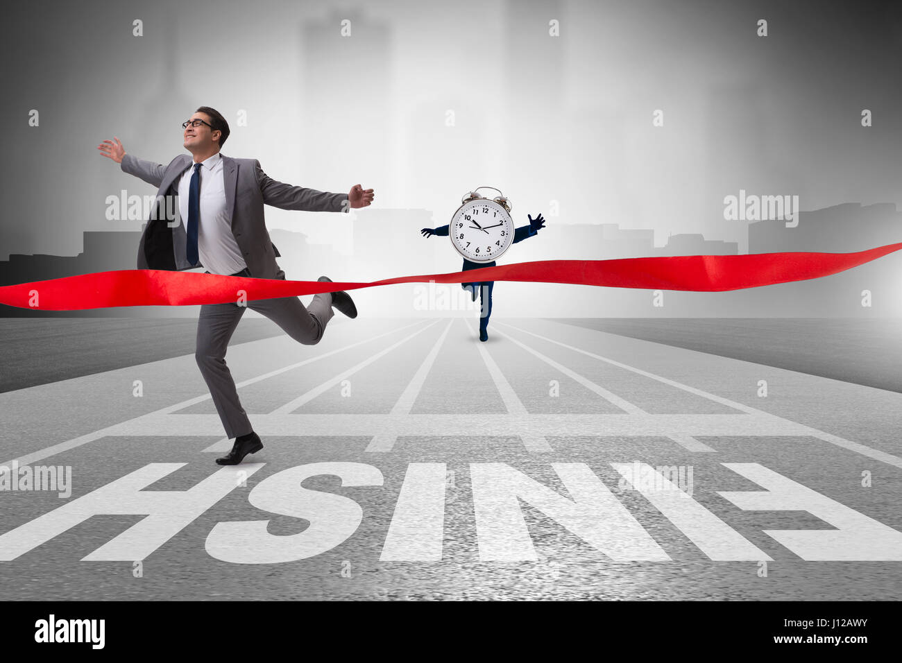 Businessman failing to meet the challenging deadlines Stock Photo - Alamy