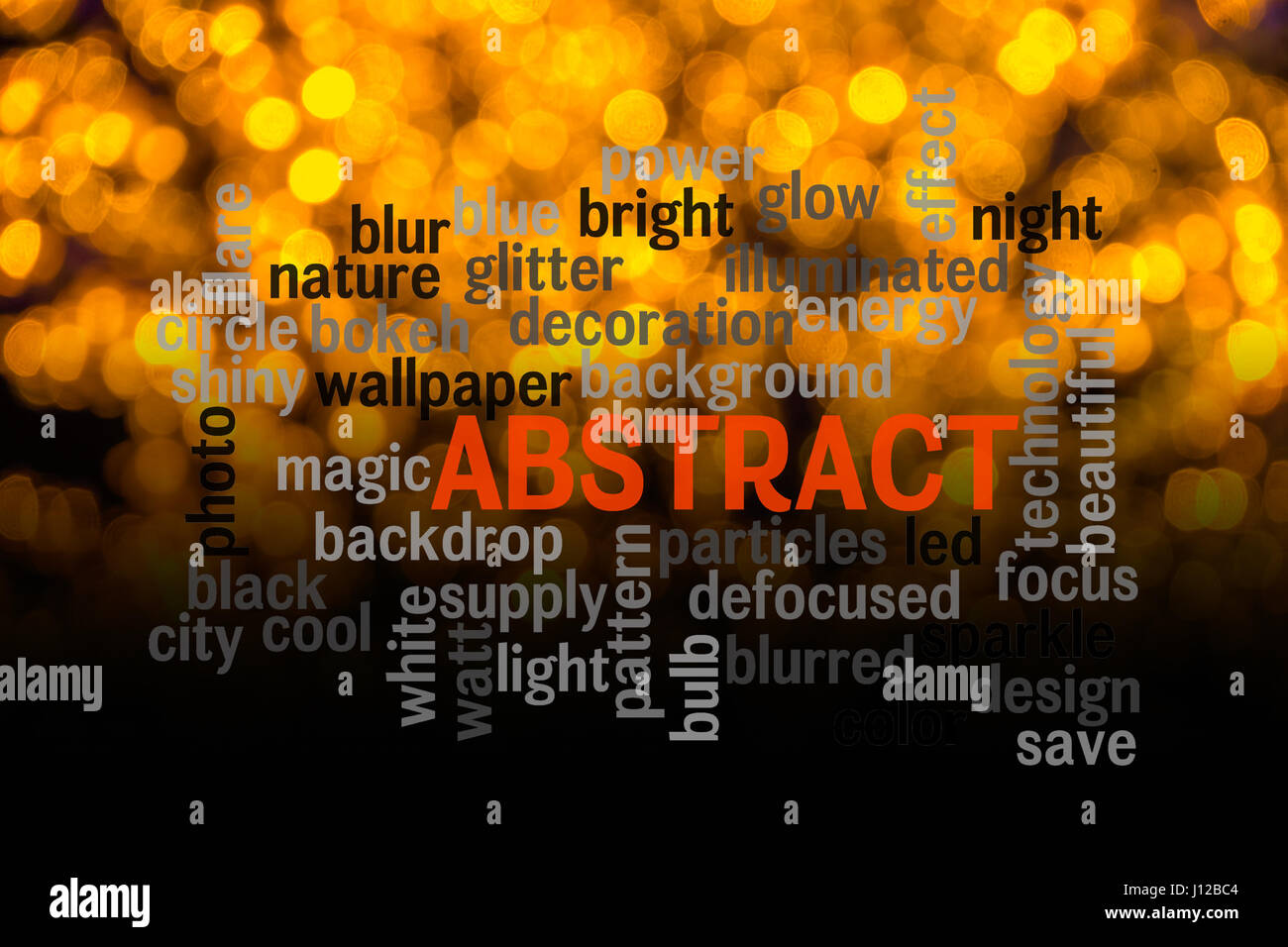 Word ABSTRACT with blurred light background Stock Photo - Alamy