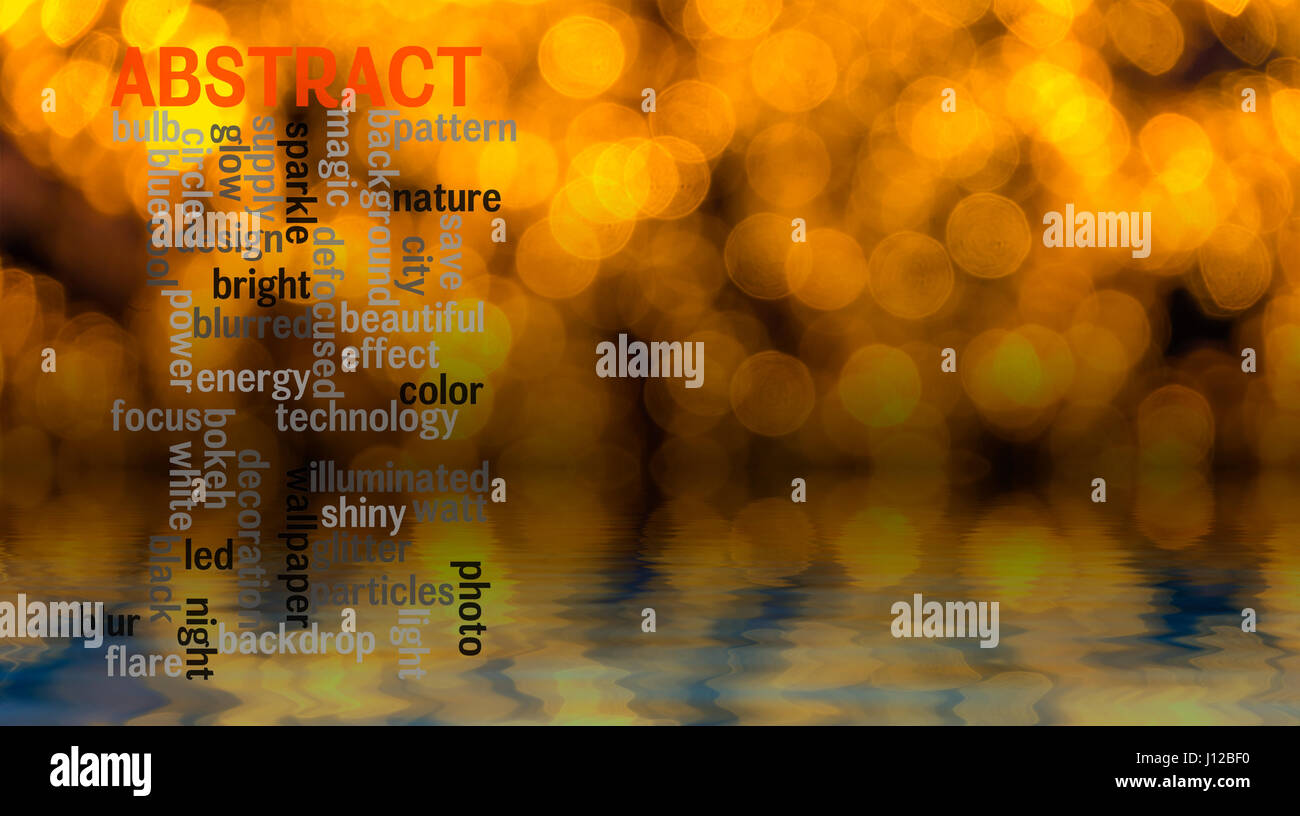 Word ABSTRACT with blurred light background Stock Photo - Alamy