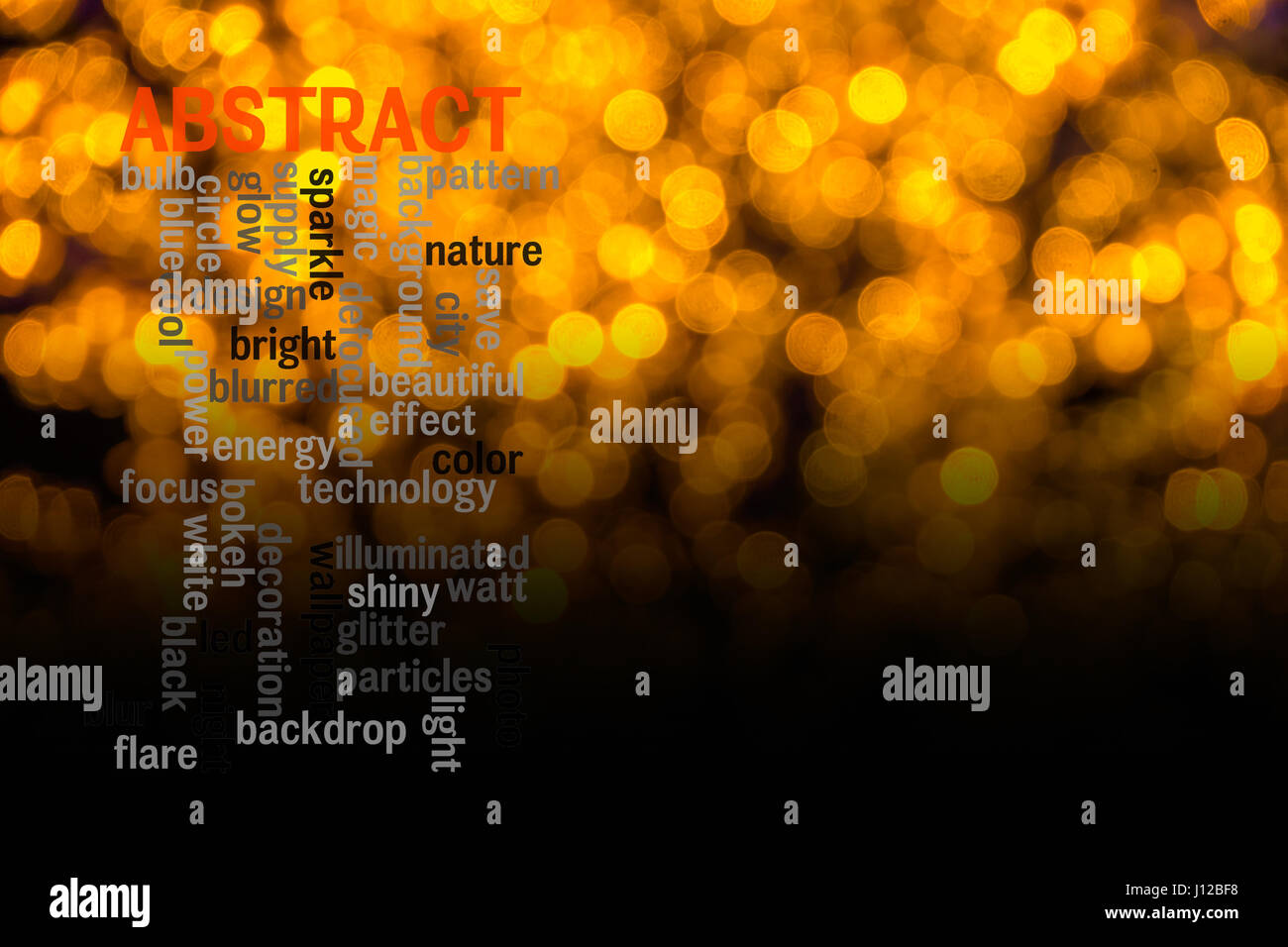 Word ABSTRACT with blurred light background Stock Photo - Alamy