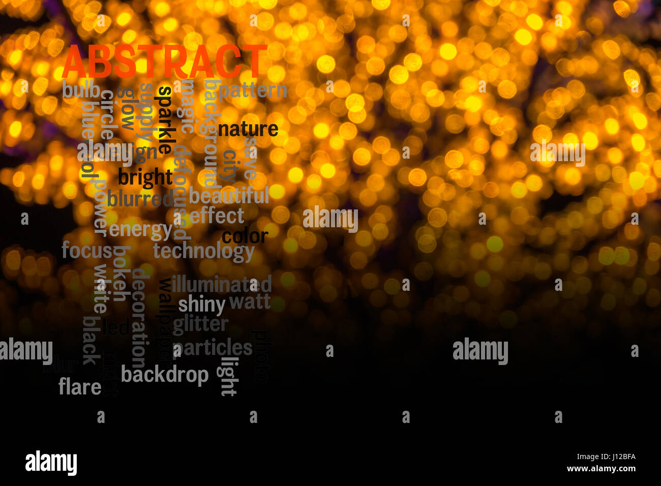 Word ABSTRACT with blurred light background Stock Photo - Alamy
