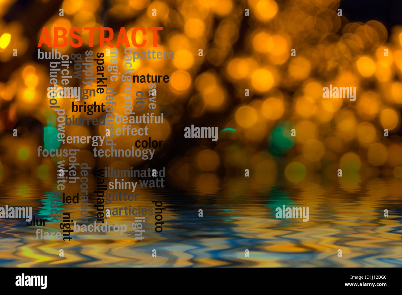 Word ABSTRACT with blurred light background Stock Photo - Alamy