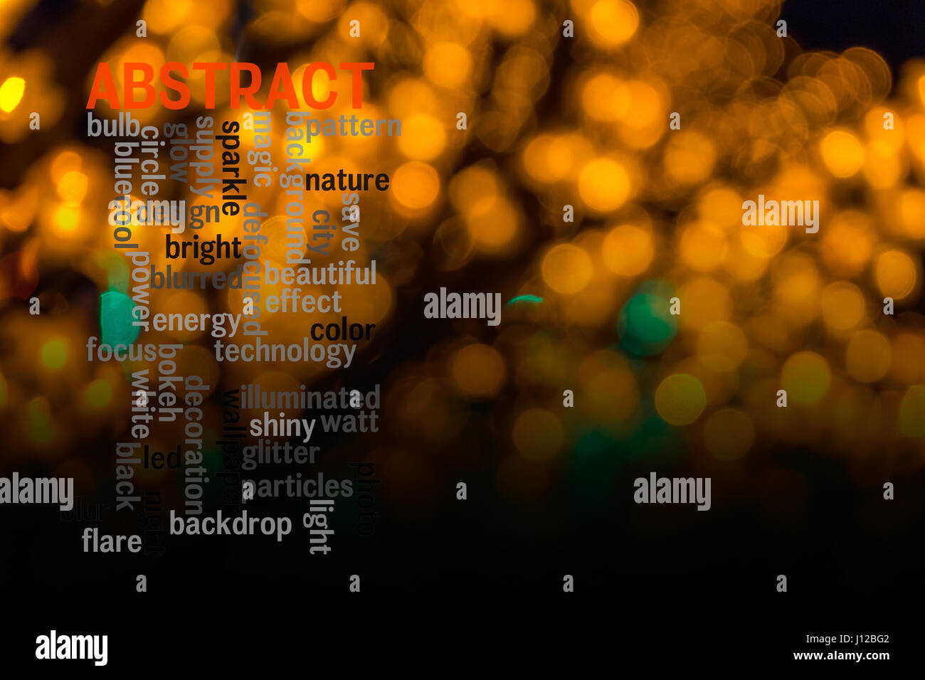 Word ABSTRACT with blurred light background Stock Photo - Alamy