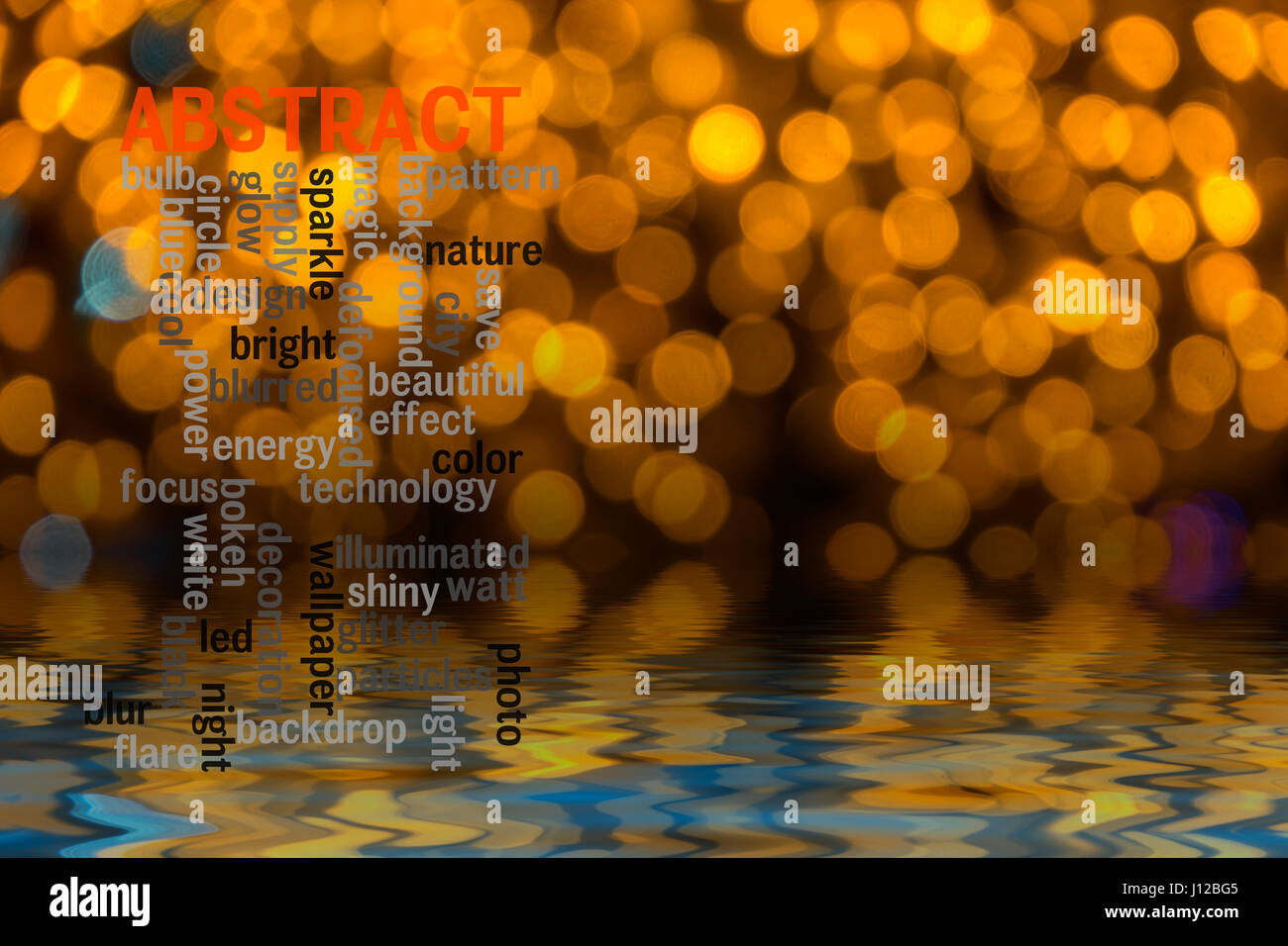 Word ABSTRACT with blurred light background Stock Photo - Alamy