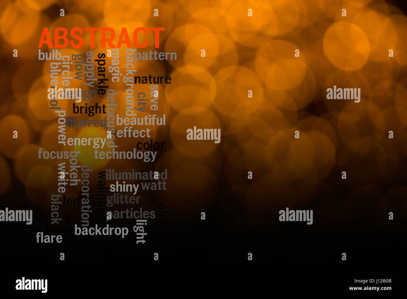 Word ABSTRACT with blurred light background Stock Photo - Alamy