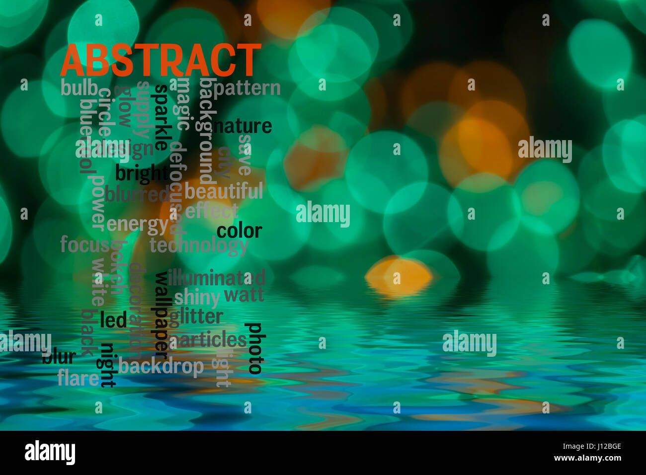 Word ABSTRACT with blurred light background Stock Photo - Alamy