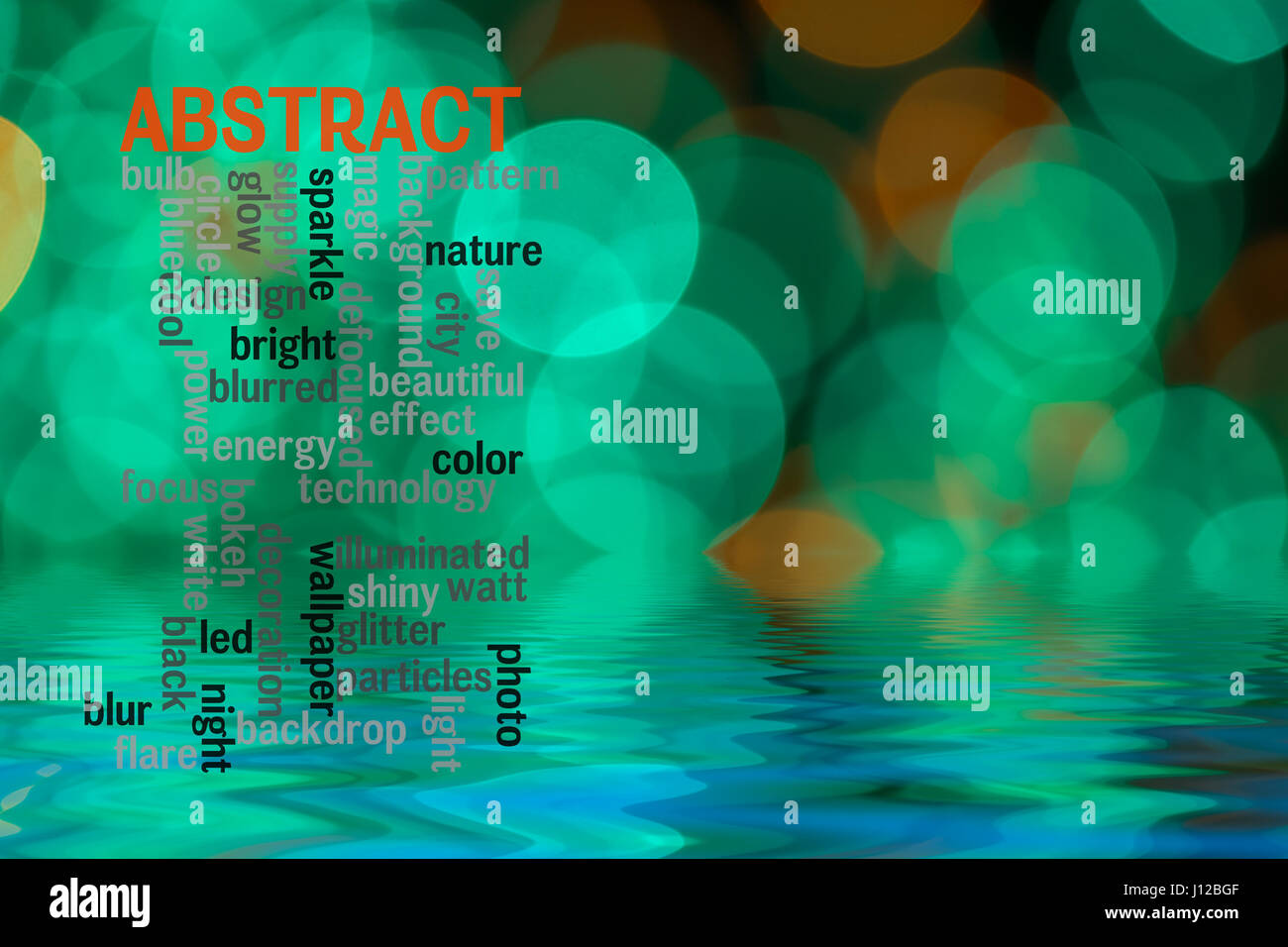 Word ABSTRACT with blurred light background Stock Photo - Alamy