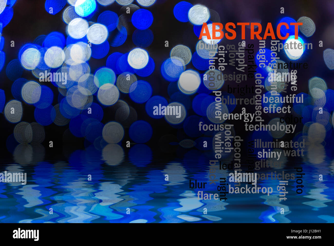 Word ABSTRACT with blurred light background Stock Photo - Alamy