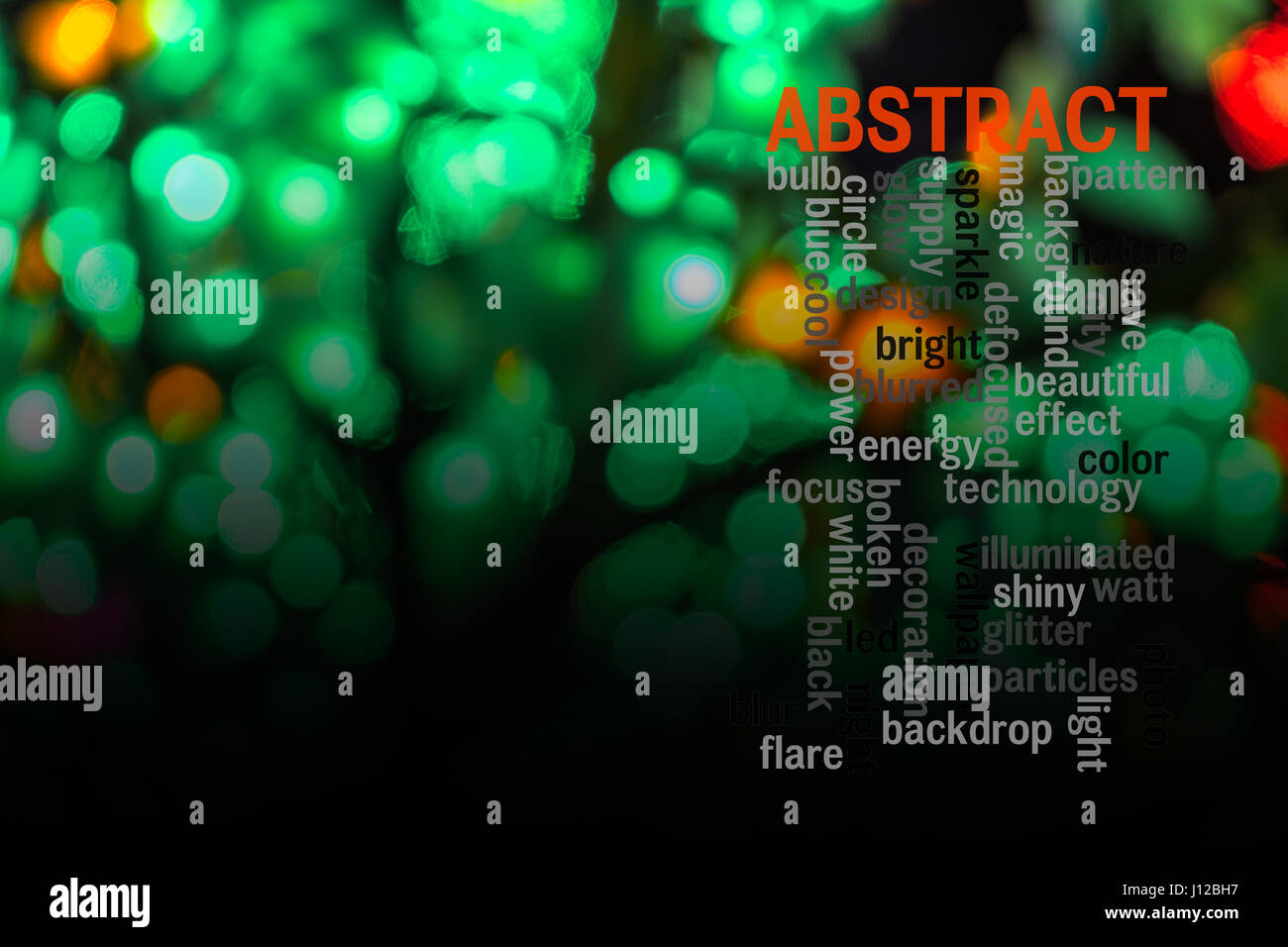 Word ABSTRACT with blurred light background Stock Photo - Alamy