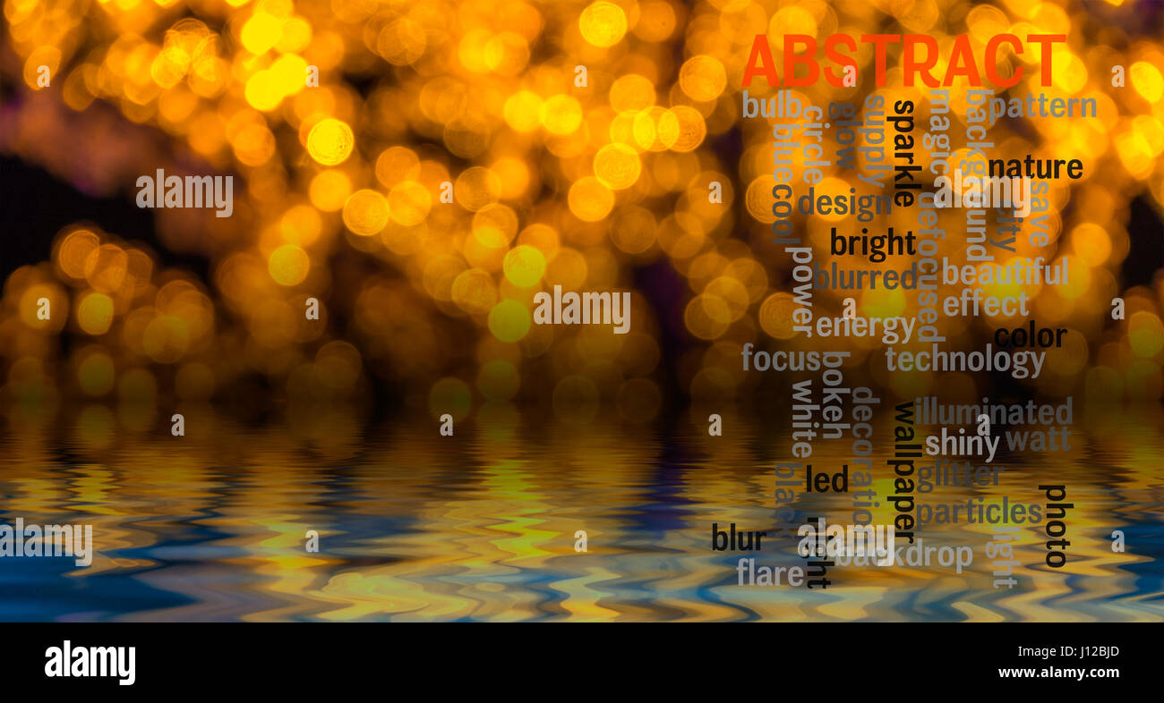 Word ABSTRACT with blurred light background Stock Photo - Alamy