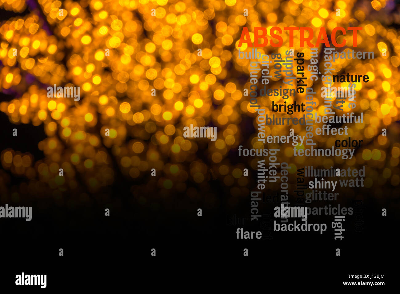 Word ABSTRACT with blurred light background Stock Photo - Alamy