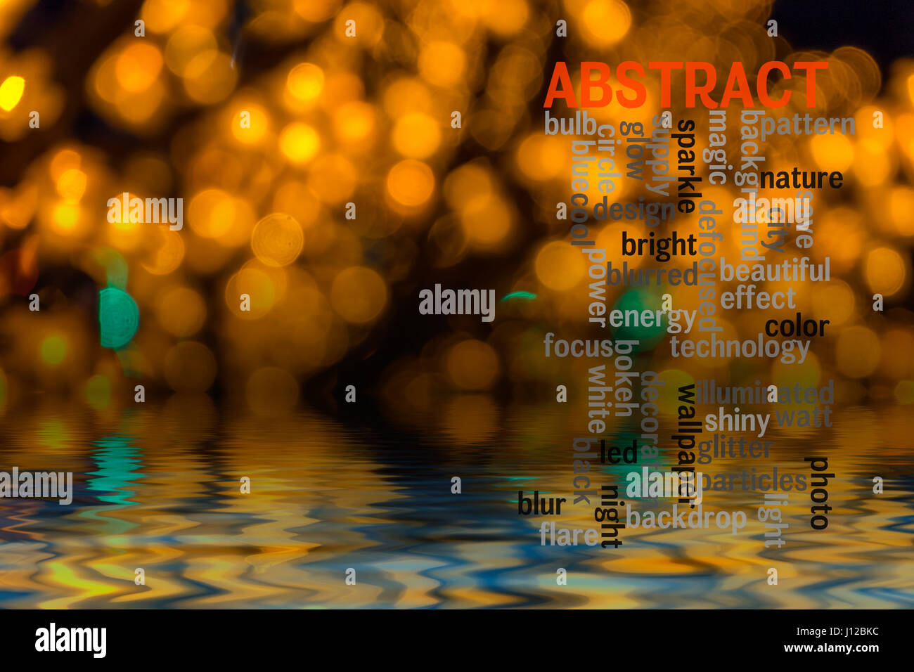 Word ABSTRACT with blurred light background Stock Photo - Alamy