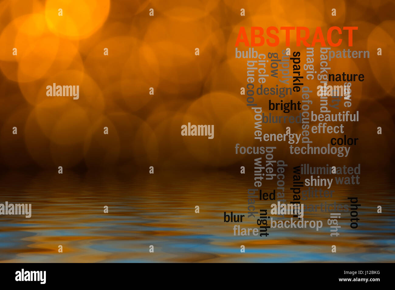 Word ABSTRACT with blurred light background Stock Photo - Alamy