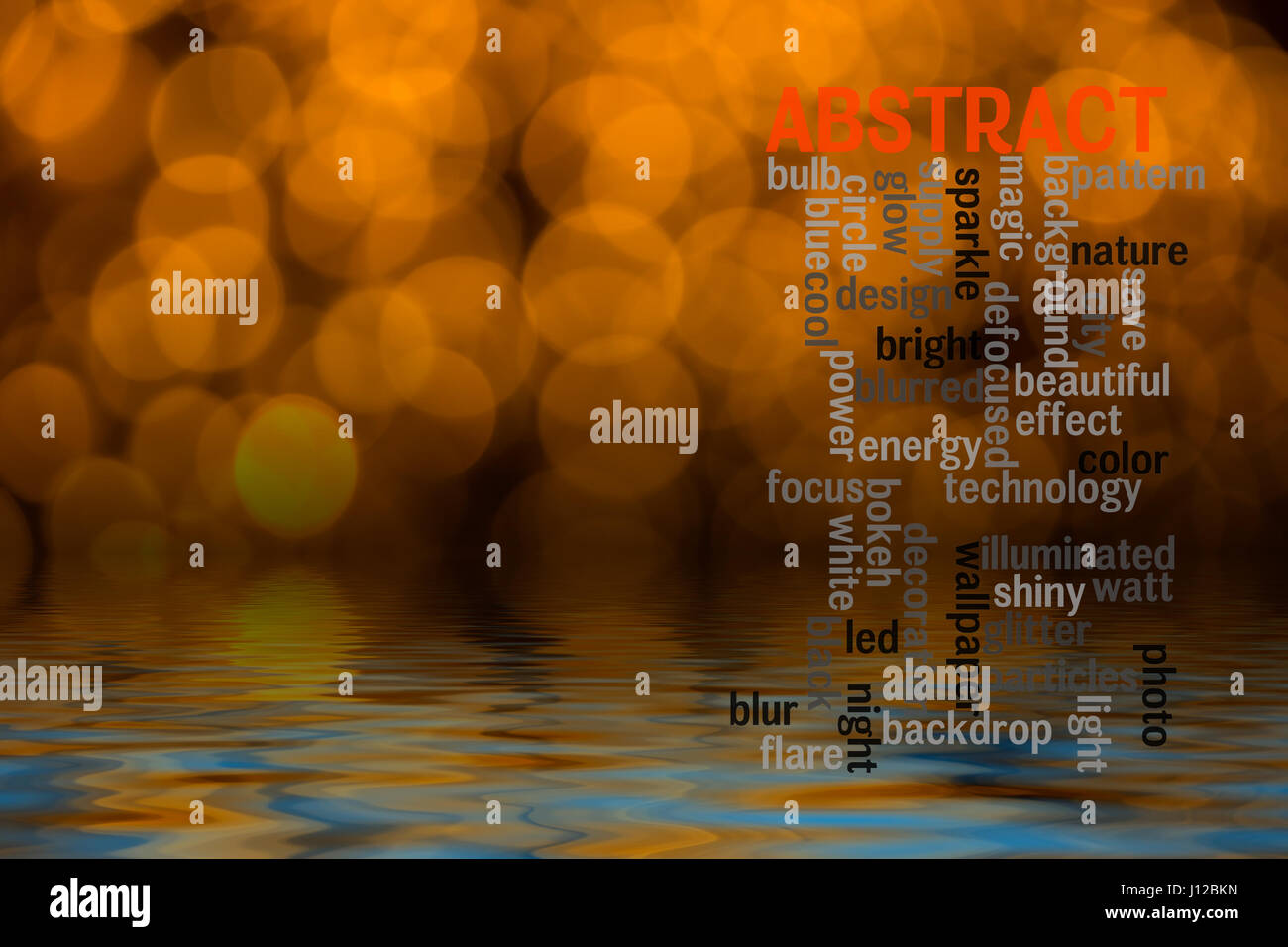 Word ABSTRACT with blurred light background Stock Photo - Alamy