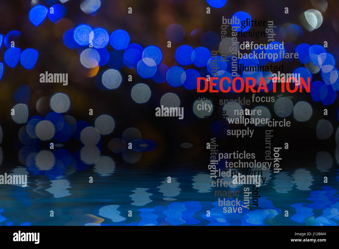 Word DECORATION concept with blurred light background Stock Photo - Alamy