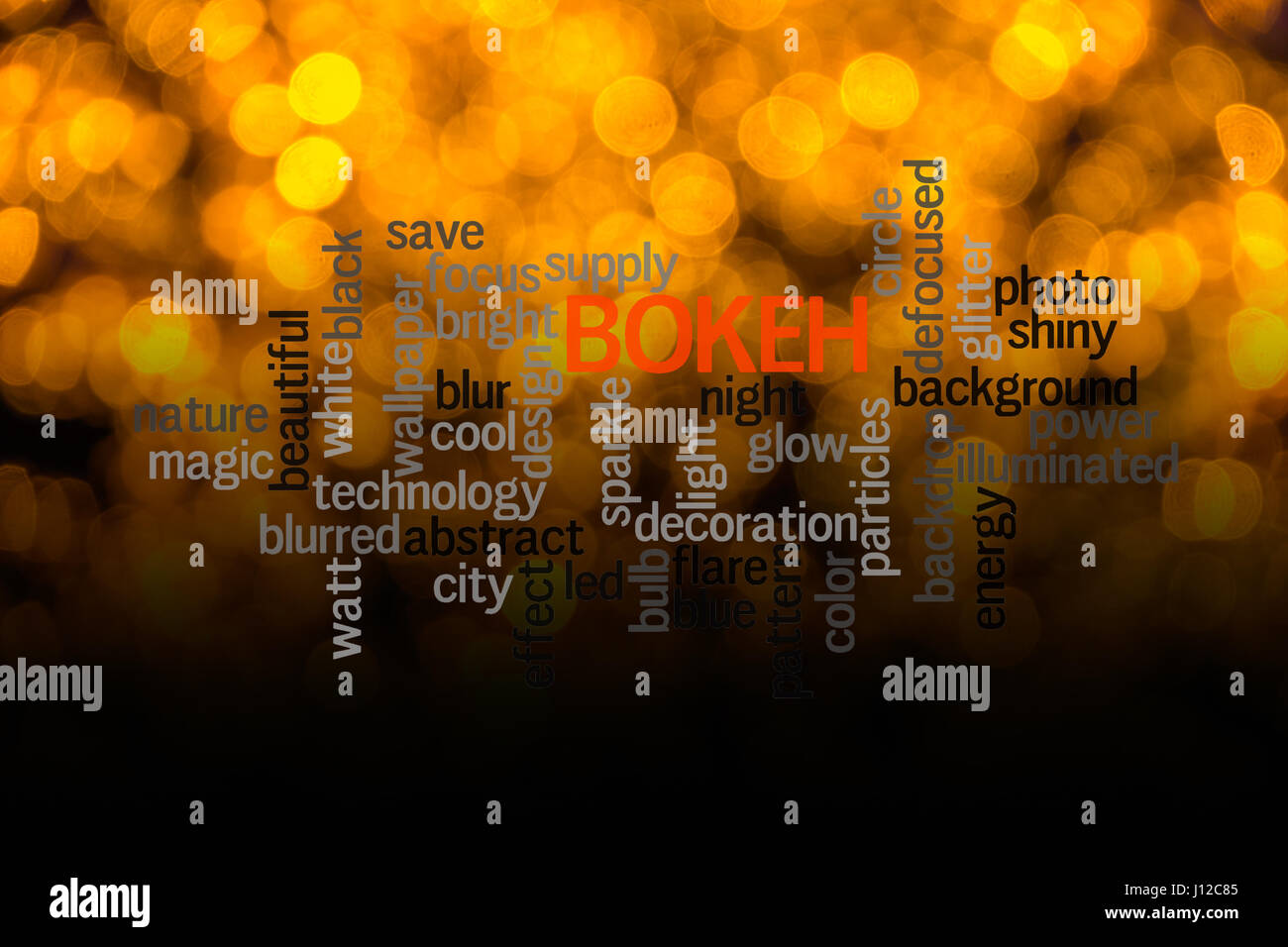 Word BOKEH with blurred light background Stock Photo - Alamy
