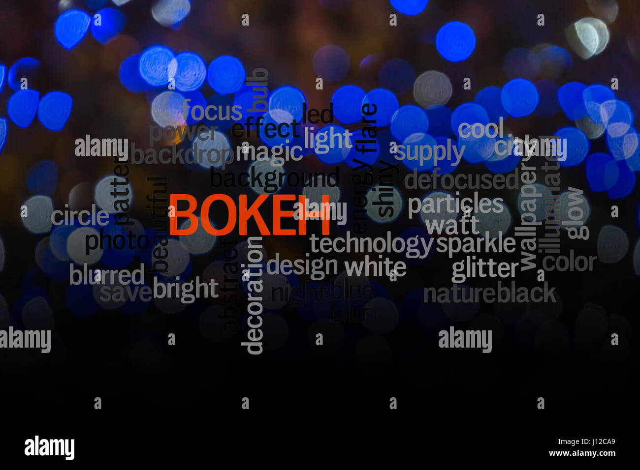 Word BOKEH with blurred light background Stock Photo - Alamy