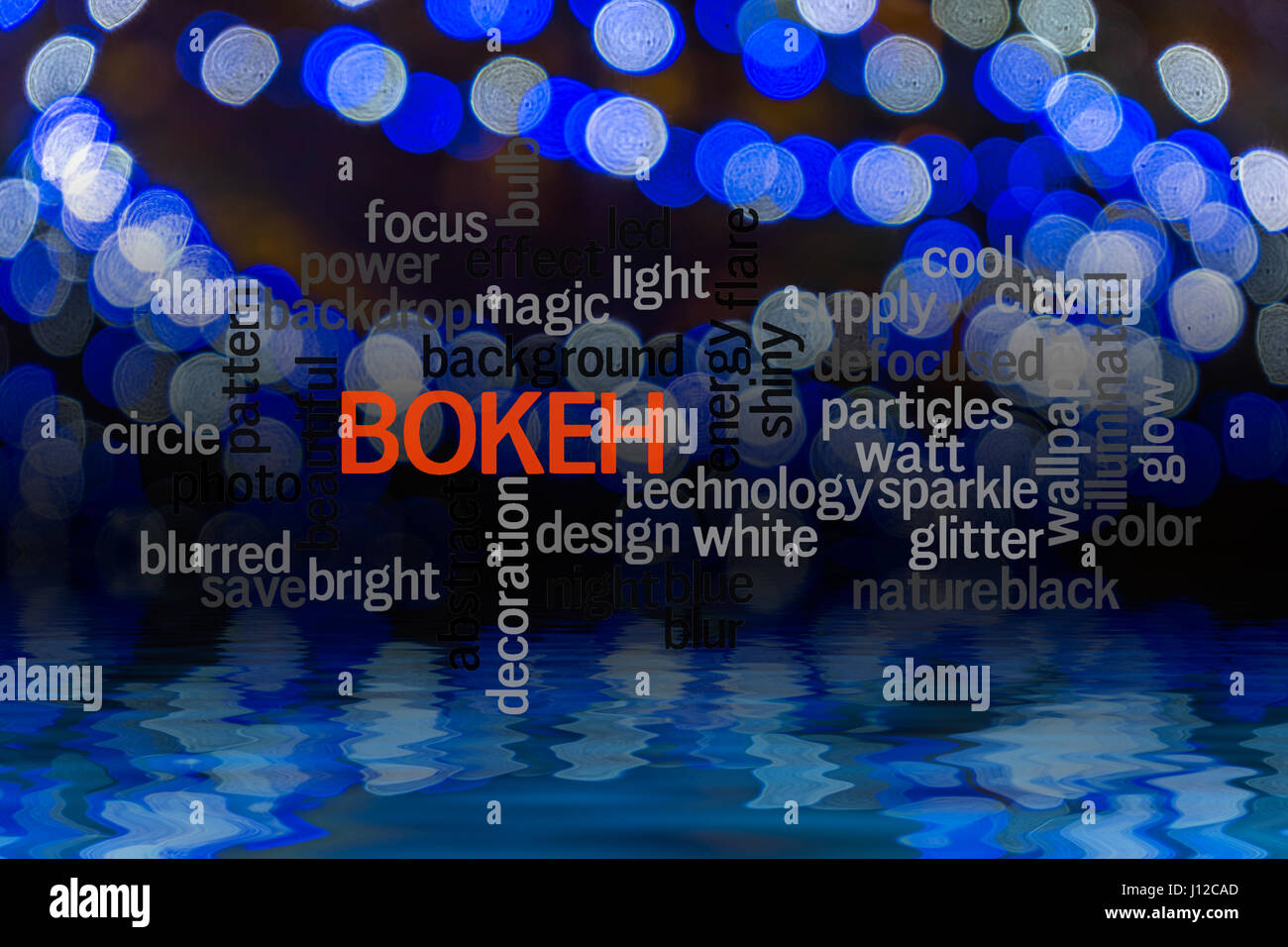 Word BOKEH with blurred light background Stock Photo - Alamy