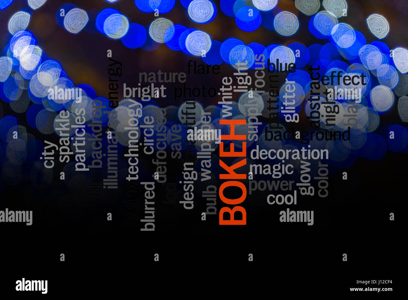 Word BOKEH with blurred light background Stock Photo - Alamy