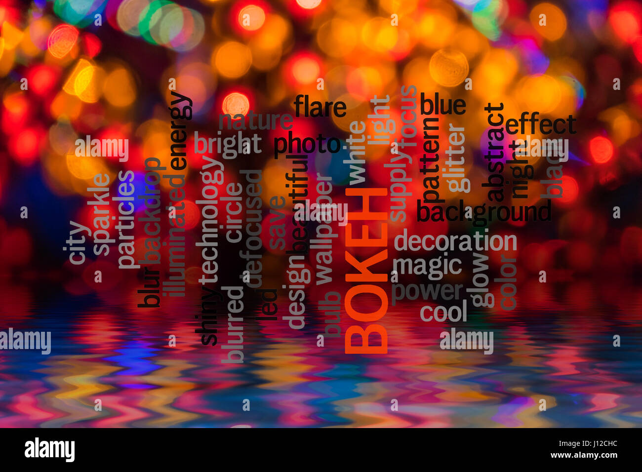 Word BOKEH with blurred light background Stock Photo - Alamy