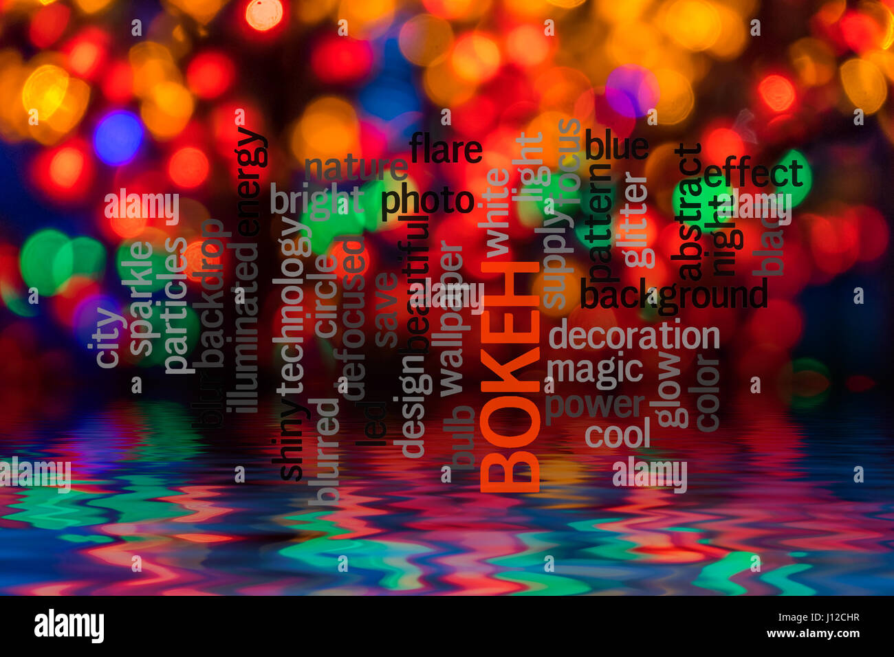 Word BOKEH with blurred light background Stock Photo - Alamy