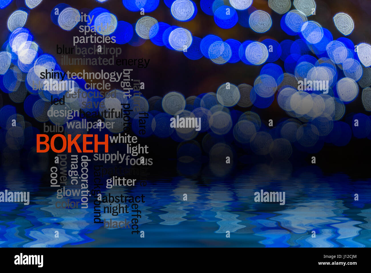 Word BOKEH with blurred light background Stock Photo - Alamy
