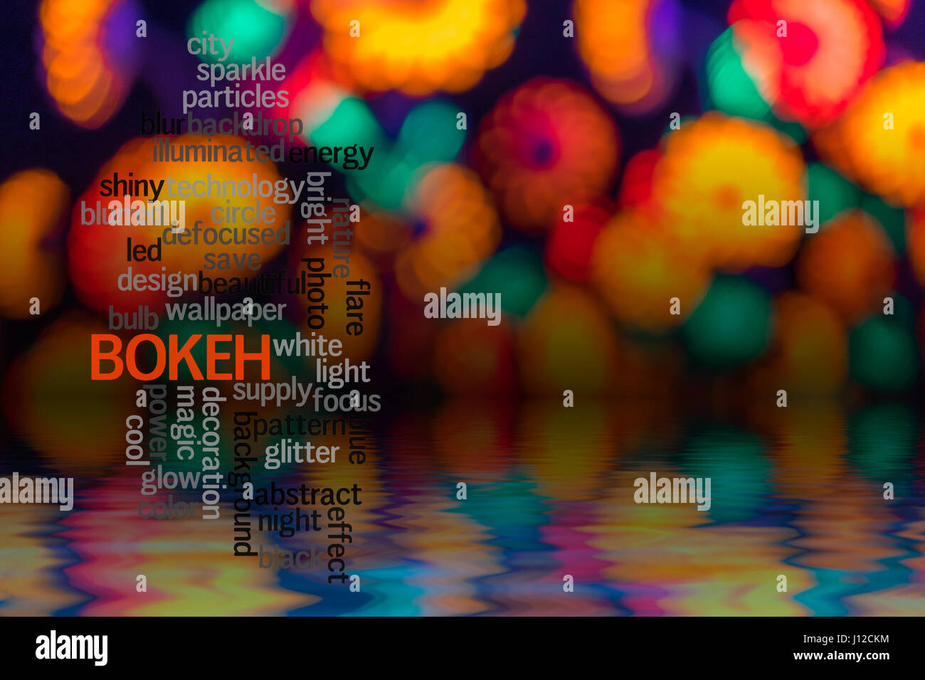Word BOKEH with blurred light background Stock Photo - Alamy