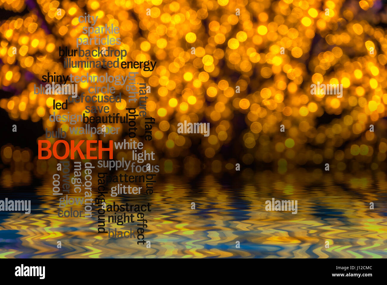 Word BOKEH with blurred light background Stock Photo - Alamy