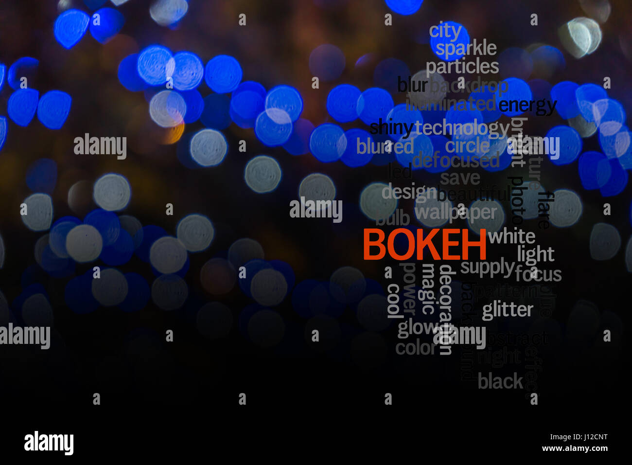 Word BOKEH with blurred light background Stock Photo - Alamy