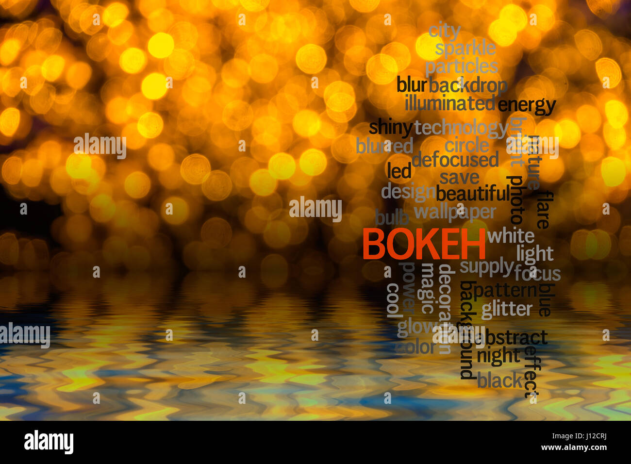 Word BOKEH with blurred light background Stock Photo - Alamy