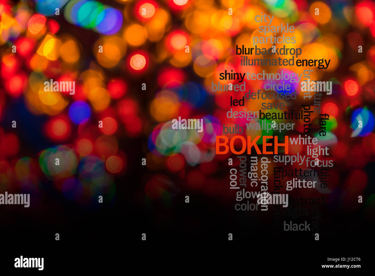 Word BOKEH with blurred light background Stock Photo - Alamy
