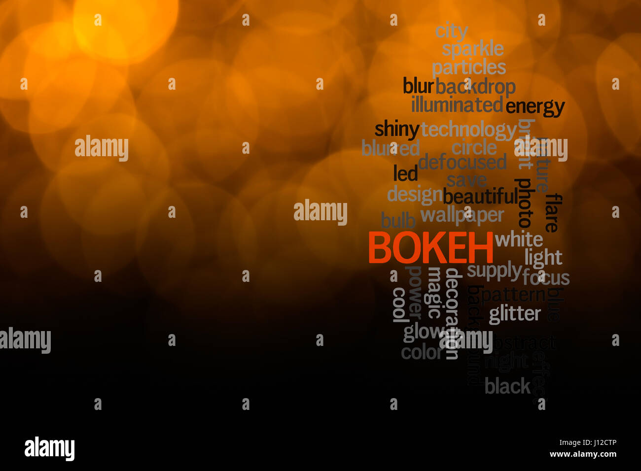 Word BOKEH with blurred light background Stock Photo - Alamy