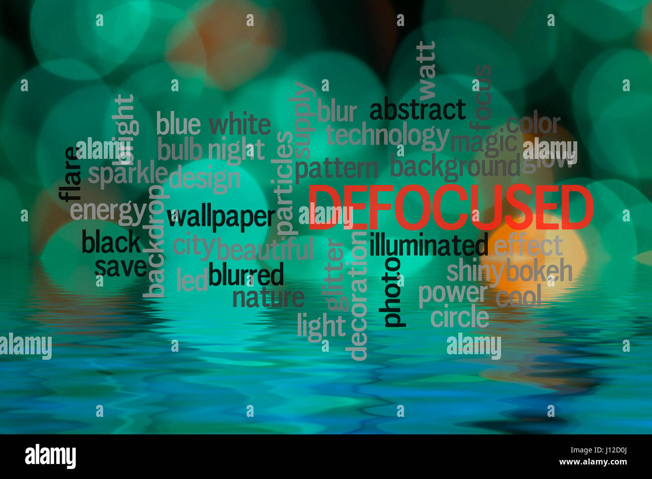 Word DEFOCUSED with blurred light background Stock Photo - Alamy