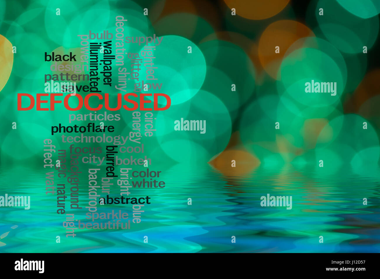 Word DEFOCUSED with blurred light background Stock Photo - Alamy