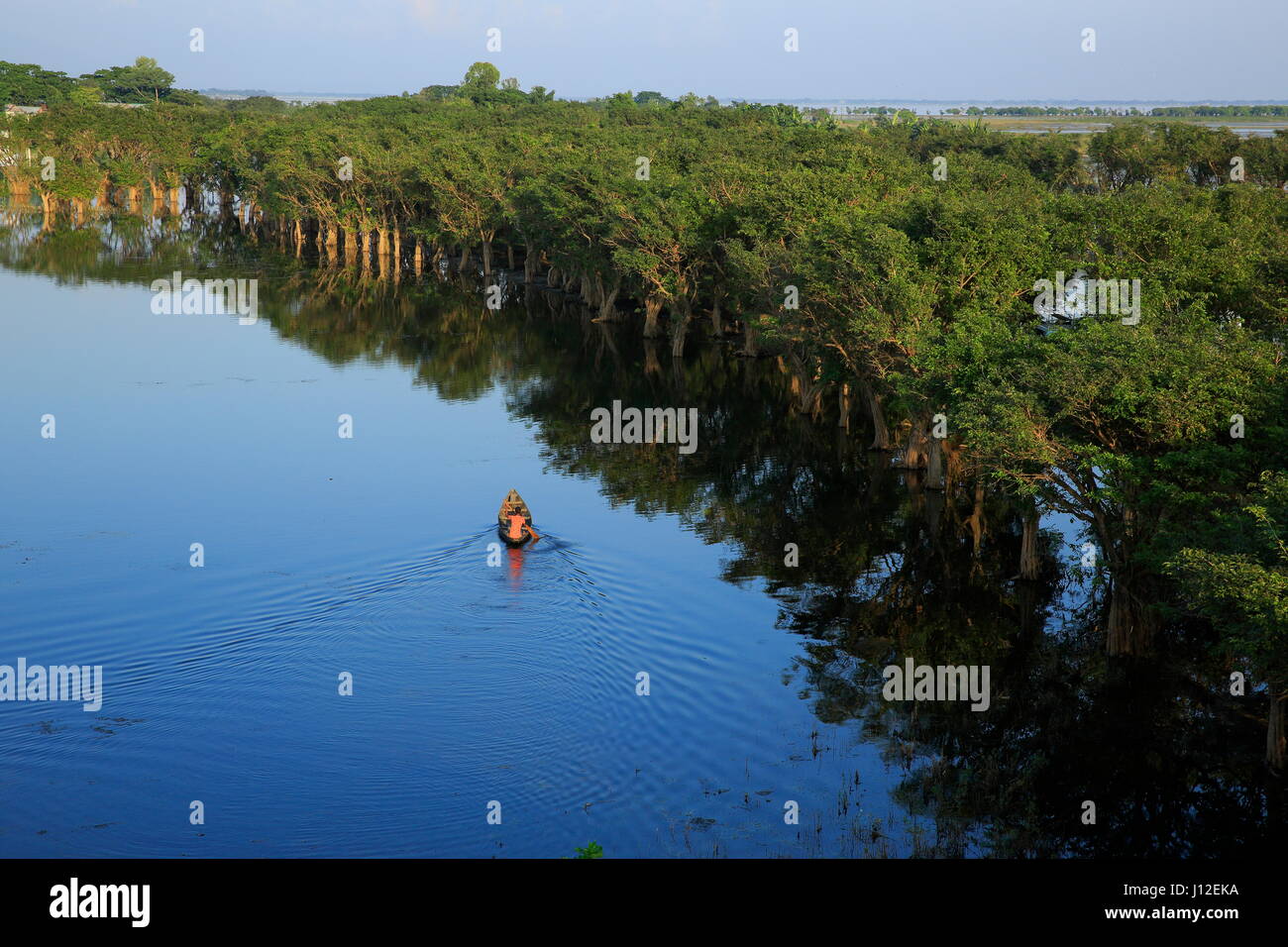 A scenario of Tanguar Haor also called Tangua Haor. Sunamganj ...